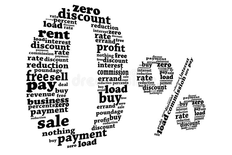 Zero percent stock illustration. Illustration of affair - 21205137