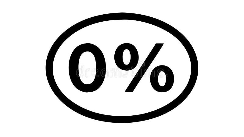 Zero Percent 0 Discount Offer Icon, Vector Design Generative AI Stock ...