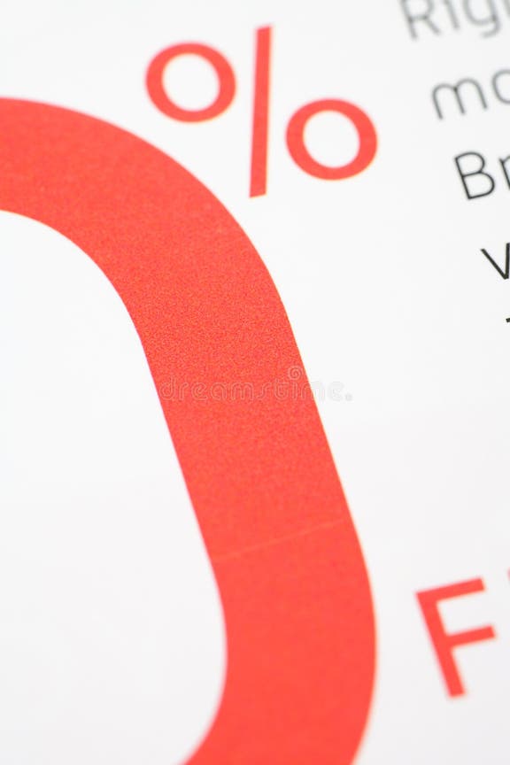 Zero percent interest stock photo. Image of sale, percent - 11369096