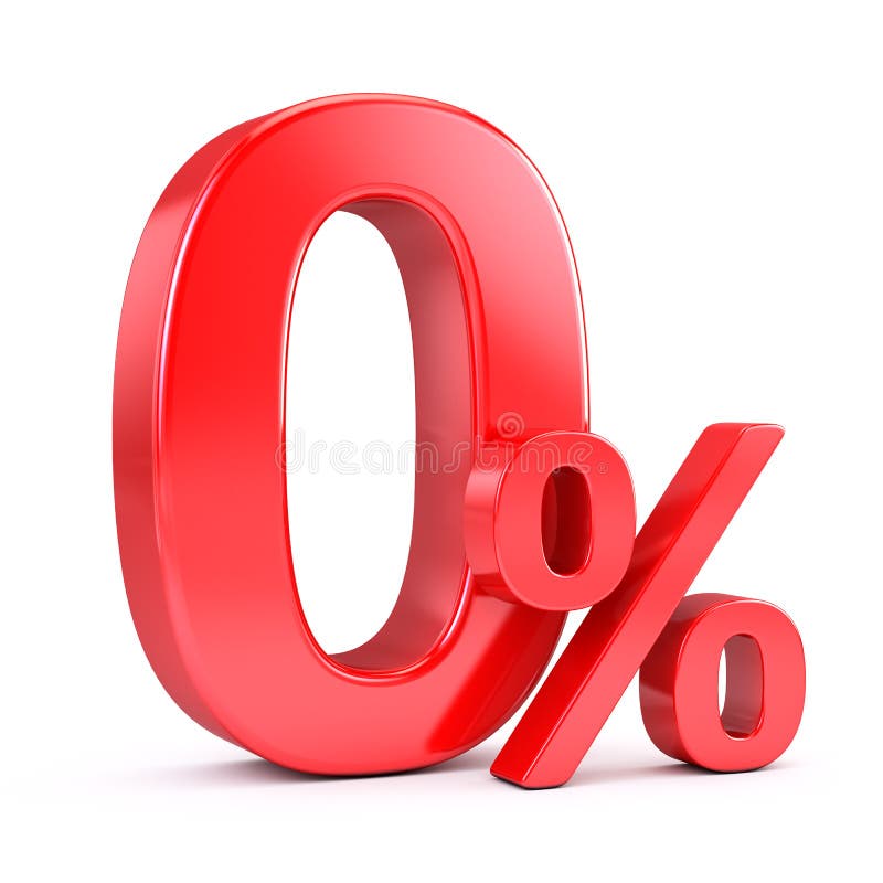 Zero percent stock illustration. Illustration of percent - 40242837