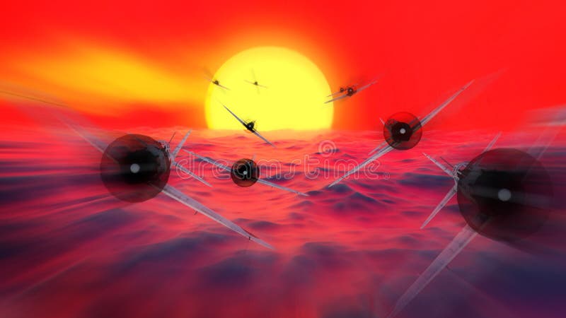 Japan Zero Airplane in Front View Stock Vector - Illustration of ...