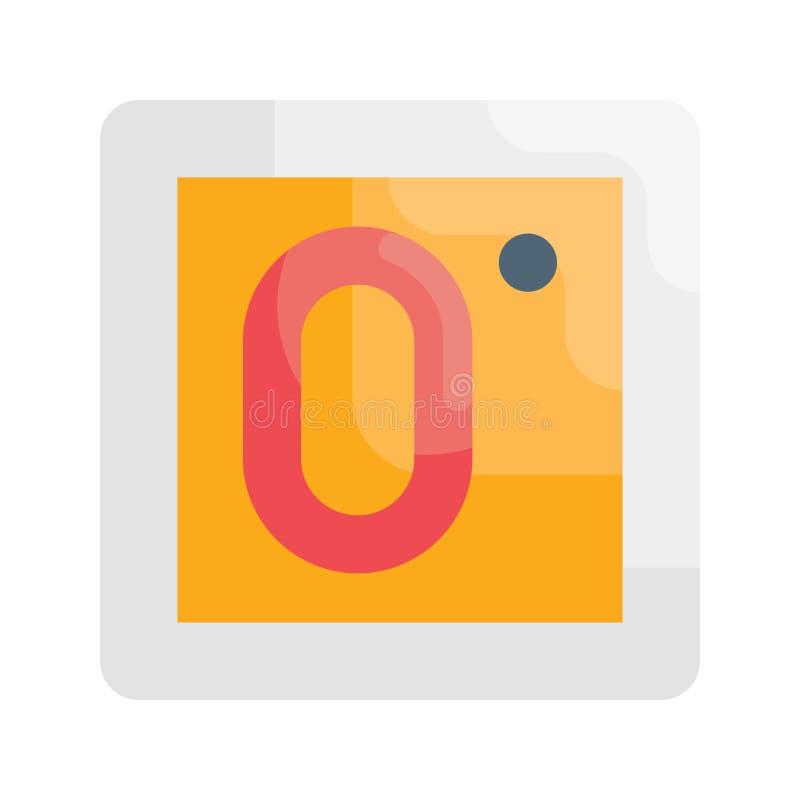 Zero Point Vector Flat Icon Design Illustration. Stock Vector ...