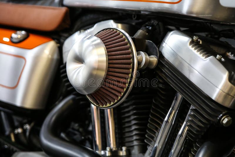 Zero Resistance Filter of Motorcycle Engine Stock Photo - Image of ...