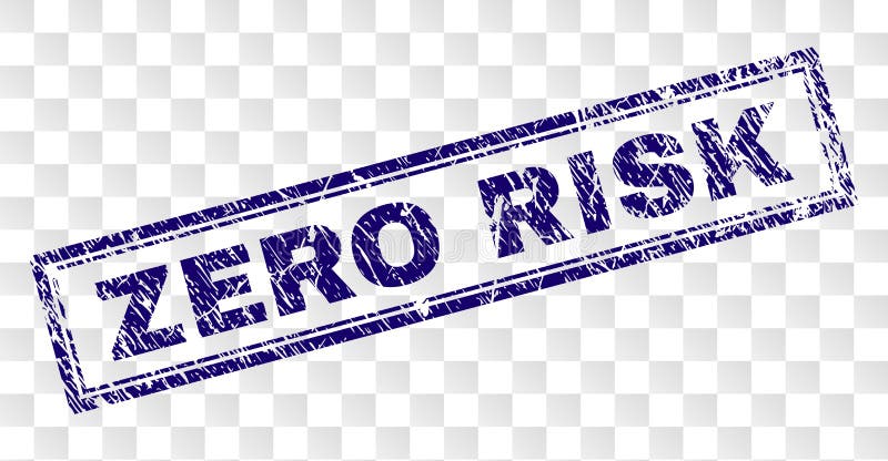 Scratched ZERO RISK Rectangle Stamp Stock Vector - Illustration of ...