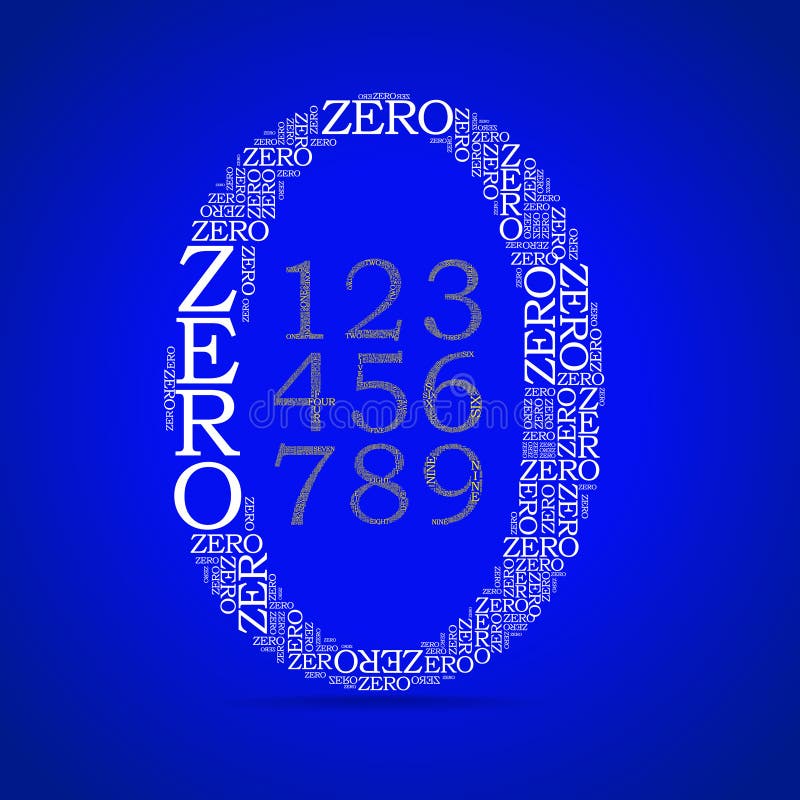 Zero stock illustration. Illustration of letter, text - 34741267