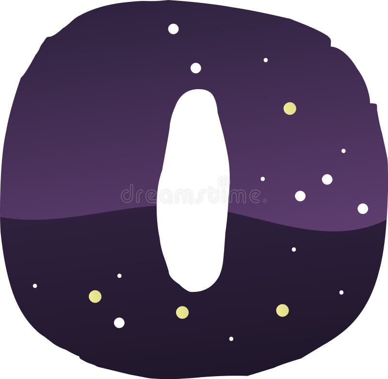 Zero Space Digit stock illustration. Illustration of information ...