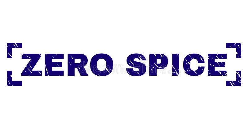 Scratched Textured ZERO SPICE Stamp Seal Inside Corners Stock Vector ...