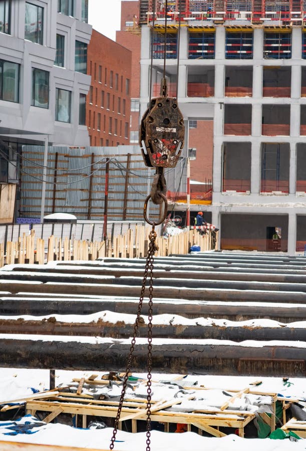 Zero Stage of Construction of a Tall Building, Foundation Pit with ...