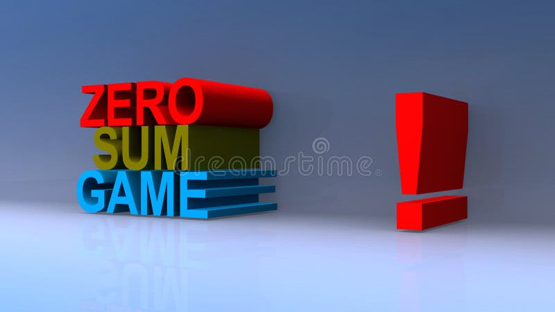 Zero sum game on blue stock image. Image of house, game - 236553893