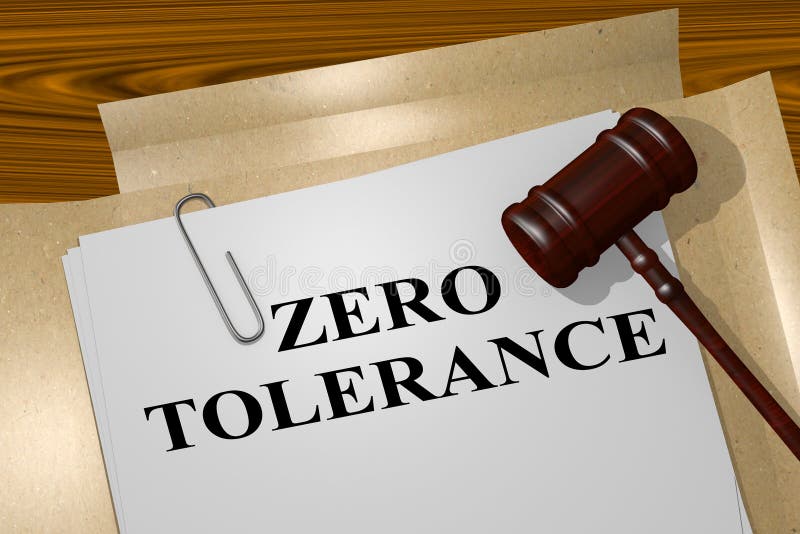 Violence zero tolerance stock illustration. Illustration of poster ...