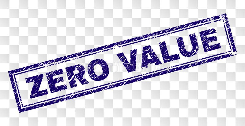 Scratched ZERO VALUE Rectangle Stamp Stock Vector - Illustration of ...