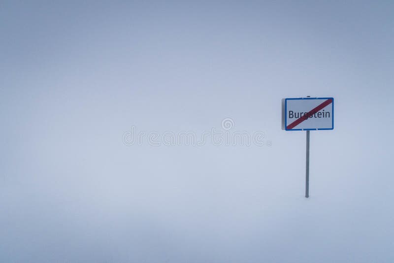 Zero Visibility, Snow Fog in Winter Stock Photo - Image of freezing ...