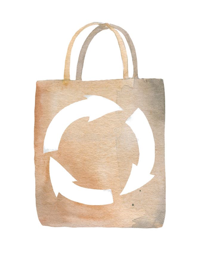 Zero Waste Bag Illustration. Save Earth Environment and Resource ...