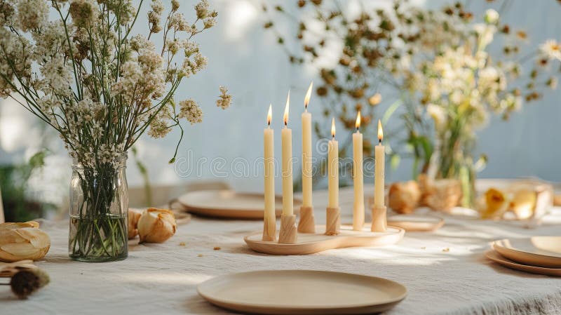 Zero-waste Birthday Setup with Reusable Plates and Beeswax Candles ...