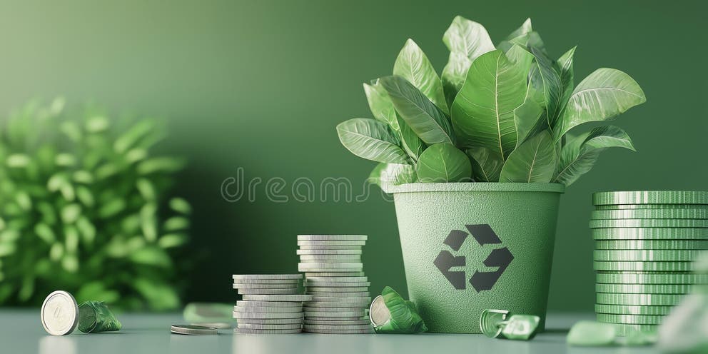 Zero Waste Budgeting Depicted in Refined 3D Illustrations for Efficient ...