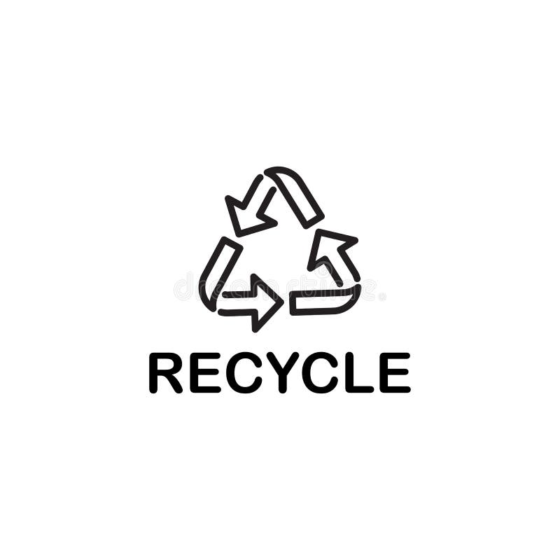 Zero Waste Campaign Logo Design. Reduce, Reuse, Recycle Stock Vector ...