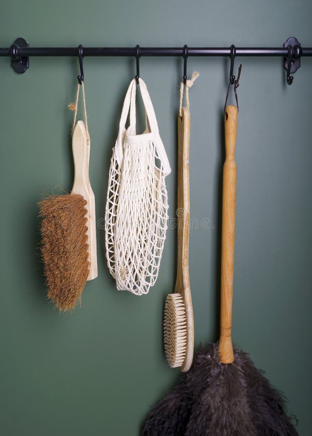 Zero Waste Concept. Eco Friendly String Bag and Reusable Wooden ...