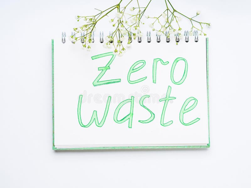 Zero Waste Concept with Hand Written Letters Stock Photo - Image of ...