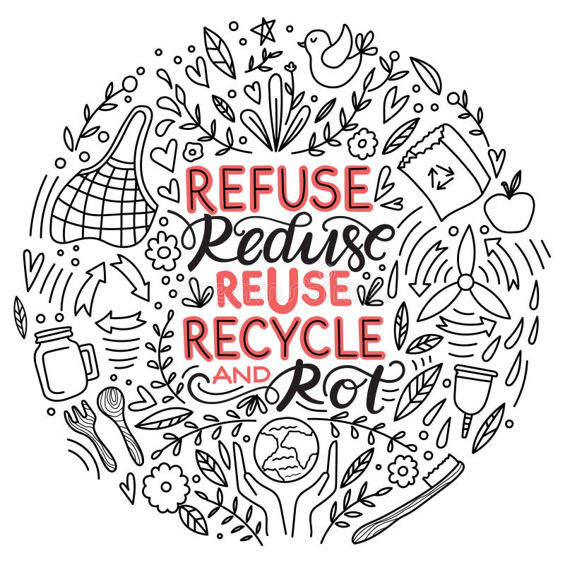 Zero Waste Concept, Recycle and Reuse, Reduce - Ecological Lifestyle ...