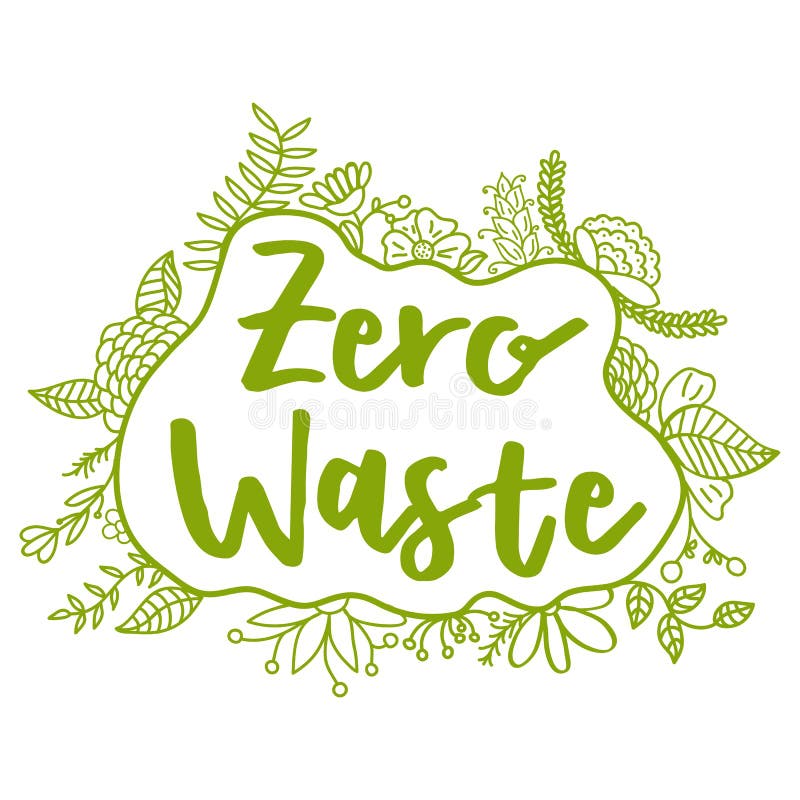 Zero Waste. Zero Waste Concept. Vector Illustration Stock Illustration - Illustration of ...
