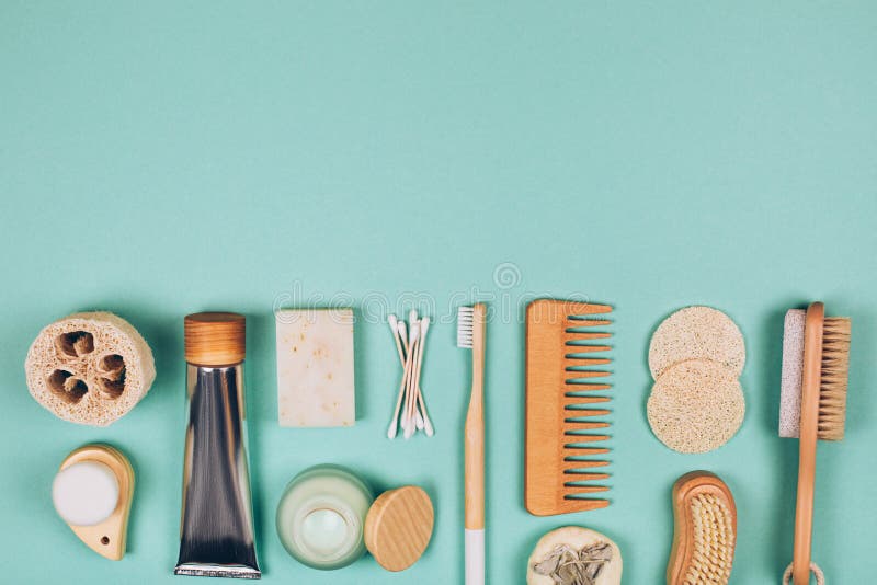 Zero waste cosmetics stock image. Image of products - 171614007