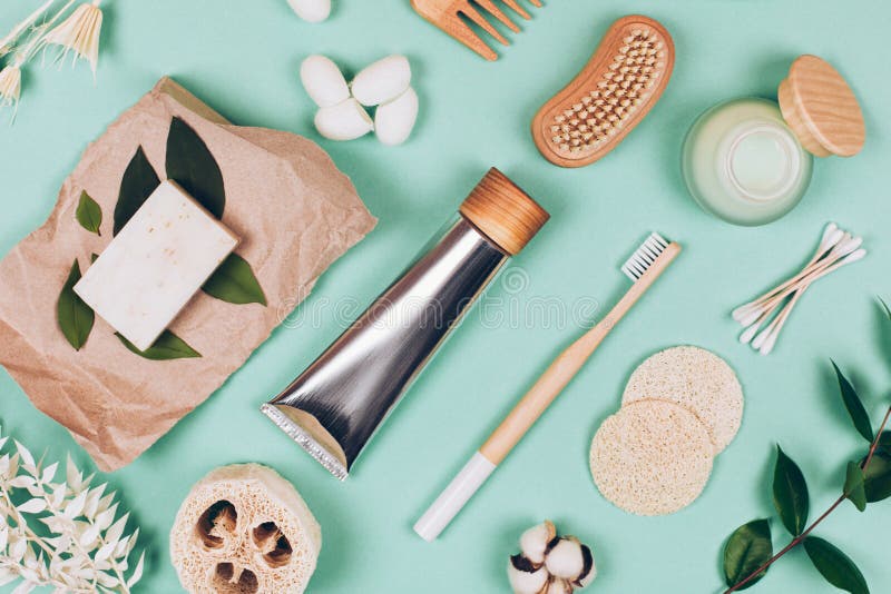 Zero waste cosmetics stock photo. Image of brush, reusable - 173348106