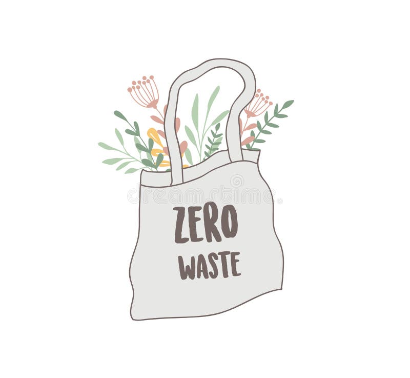 Zero Waste, Environmental, Go Green Concept Design. Vector Illustration ...