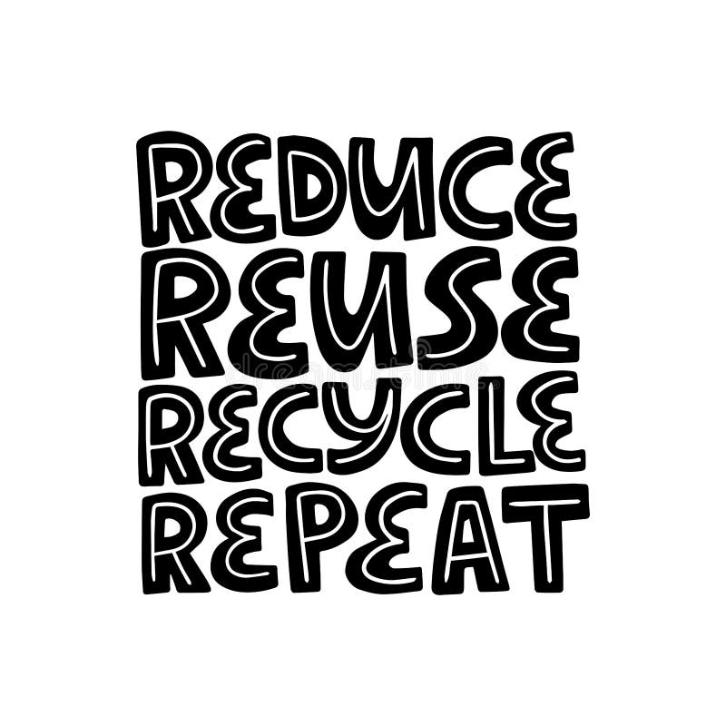 Zero Waste and Plastic Free Slogan. Stop Plastic Pollution Campaign ...