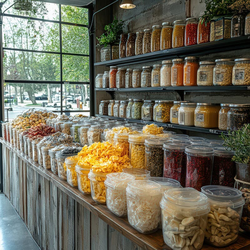 A Zero-waste Grocery Store with Bulk Bins and Reusable Containers ...