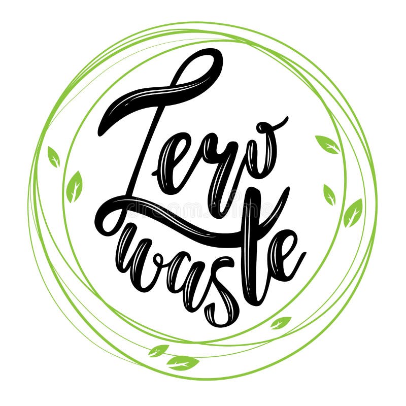 Zero Waste Handwritten Text Title Sign Stock Vector - Illustration of ... Zero Waste Handwritten Text Title Sign Stock Vector - Illustration of ...