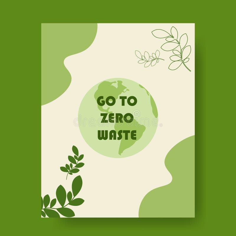 Zero Waste Infographic Vector Poster Card. Environment Care ...