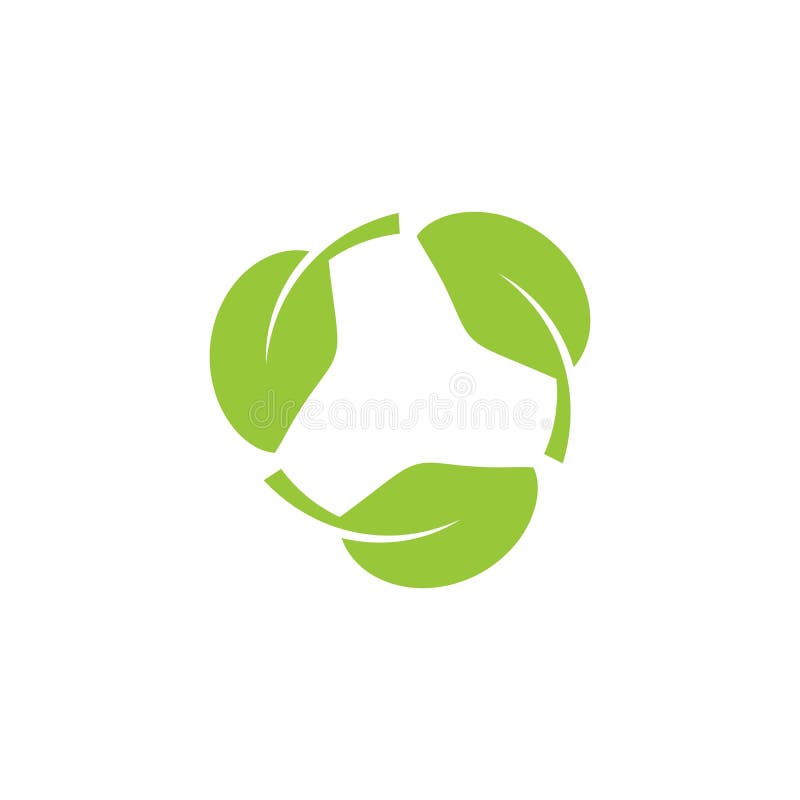Zero Waste, Leaf Recycle. Vector Icon Template Stock Vector ...