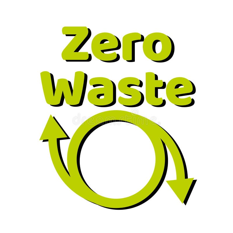 Zero Waste Lettering Text Sign or Logo. Waste Management Concept ... Zero Waste Lettering Text Sign or Logo. Waste Management Concept ...