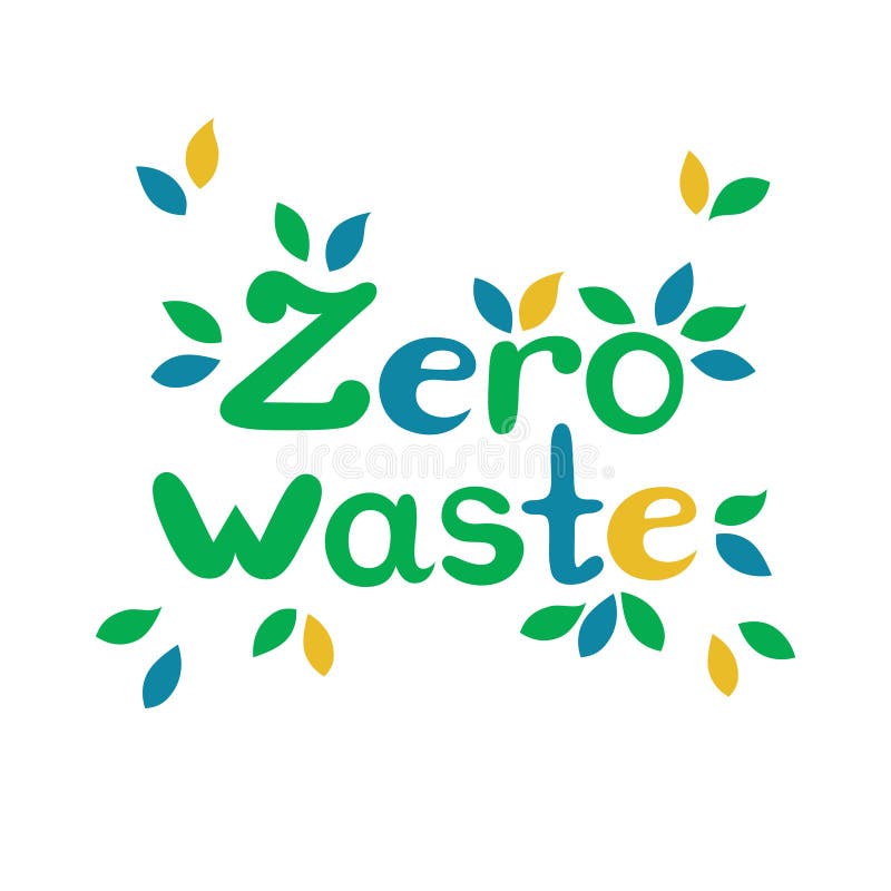 Zero Waste Set. Symbols of Recycling and Reducing Pollution. Vector ...