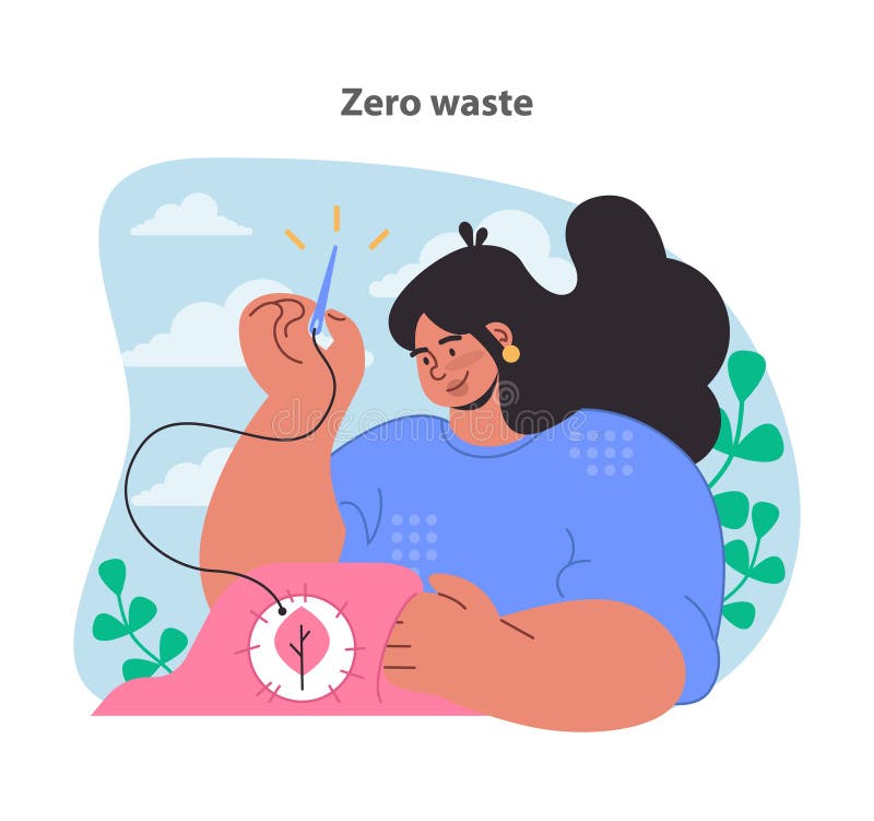 Zero Waste Lifestyle Concept. Promoting the Use of Reusable Materials ...