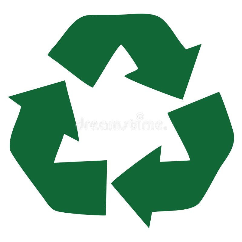 Zero Waste Logo Template Vector Icon Design. Recycle Icon in Green ...