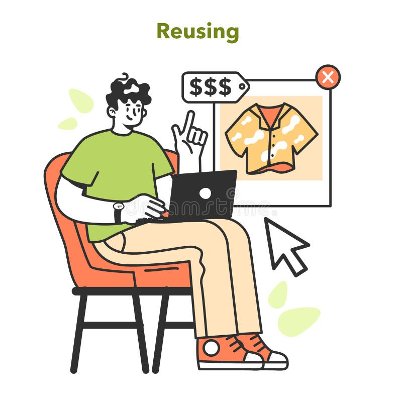 Zero Waste Movement. Upcycling or Reuse of Old Things. Eco Tips Stock ...