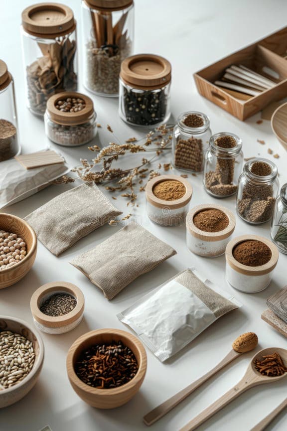 Zero Waste Packaging Mockup Demonstrating Fully Recyclable and ...