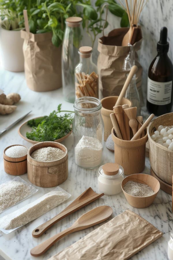 Zero Waste Packaging Mockup Showcasing Fully Recyclable and Compostable ...