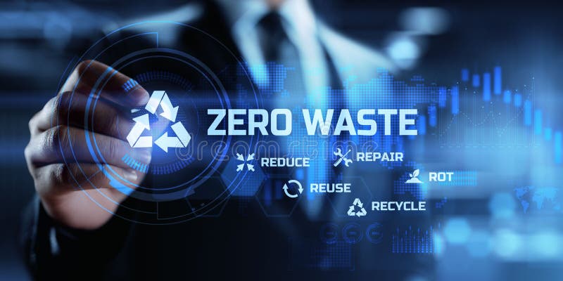 Zero Waste. 5R. Nature, Ecology Concept on Virtual Screen. Stock Photo ...