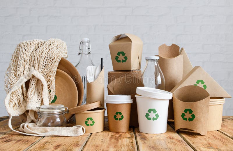 Zero Waste and Recycling Concept. Stock Photo - Image of product ...
