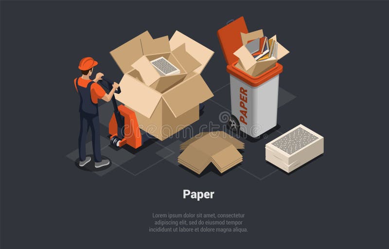 Recycling Process Paper Stock Illustrations – 754 Recycling Process ...