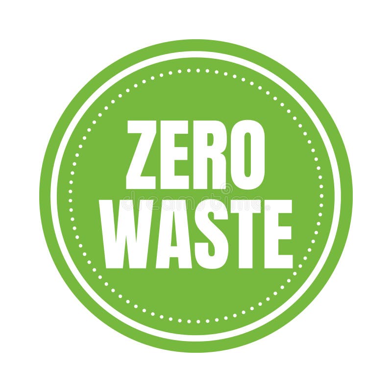 Zero waste symbol icon stock illustration. Illustration of concept ...