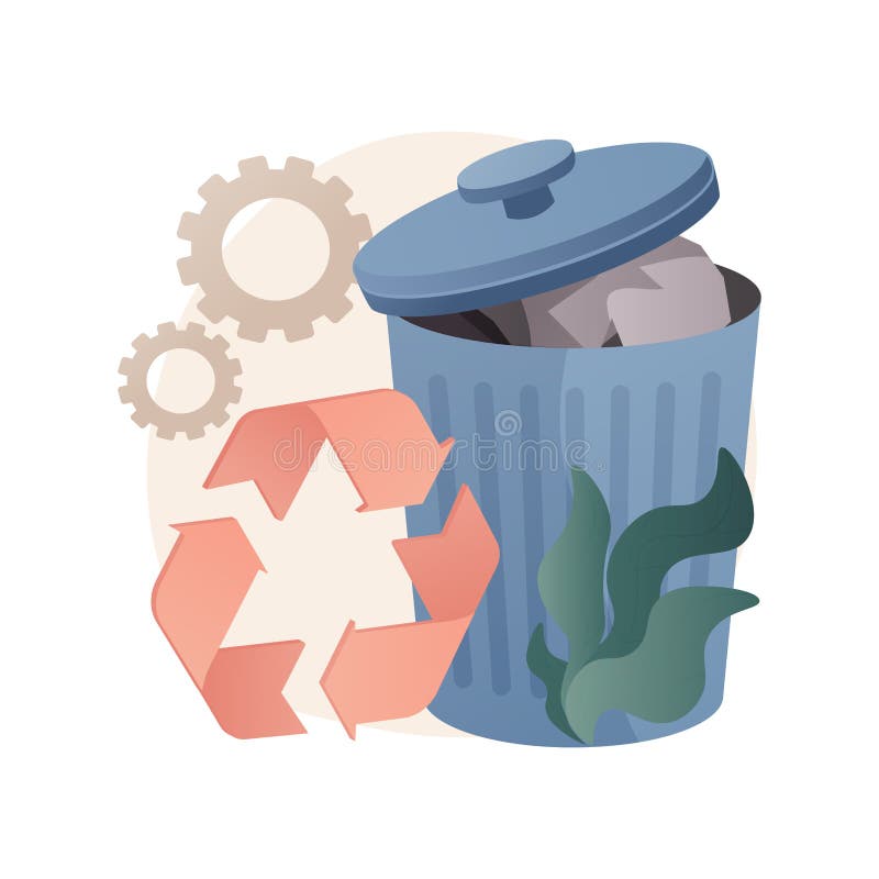 Zero Waste Technology Abstract Concept Vector Illustration. Stock ...