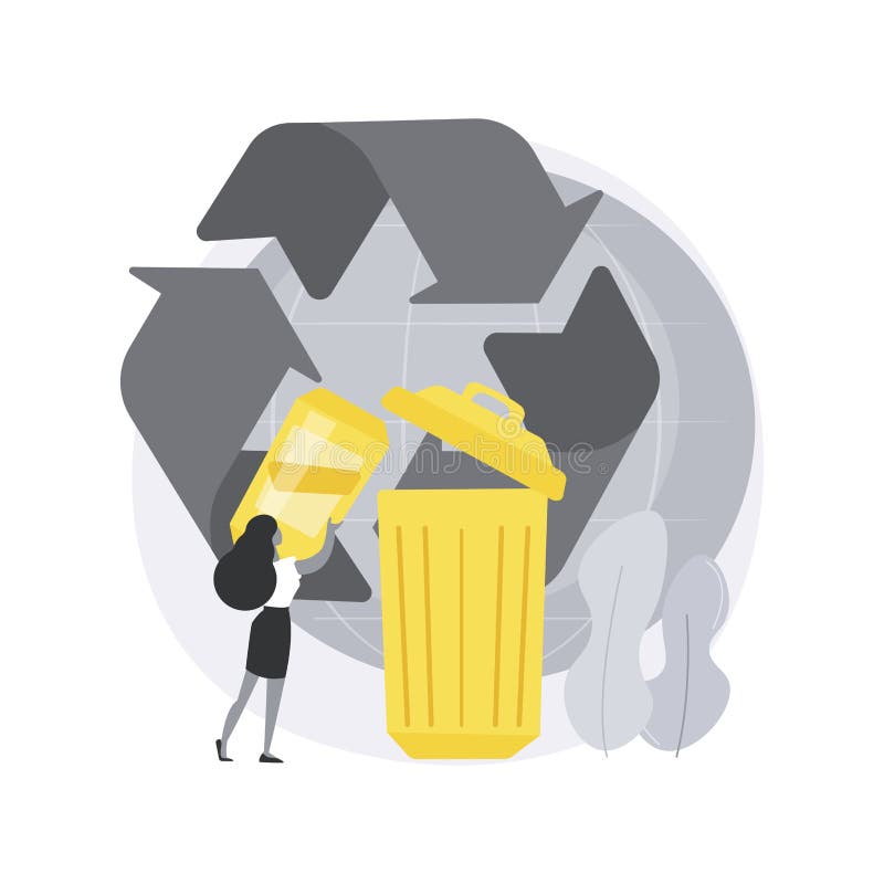 Zero Waste Technology Abstract Concept Vector Illustration. Stock ...