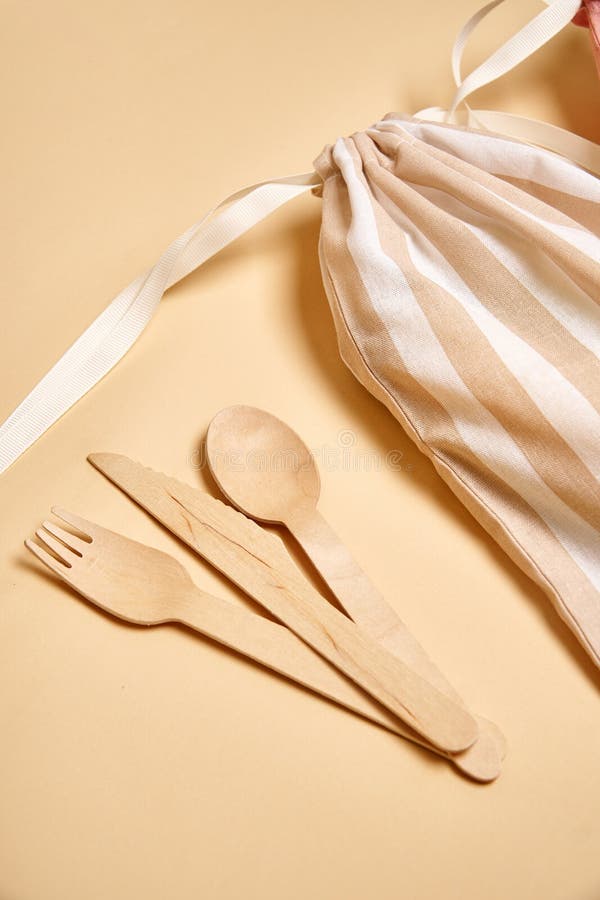 Zero Waste Use less Plastic Concept. Canvas Cloth Bag from Market ...