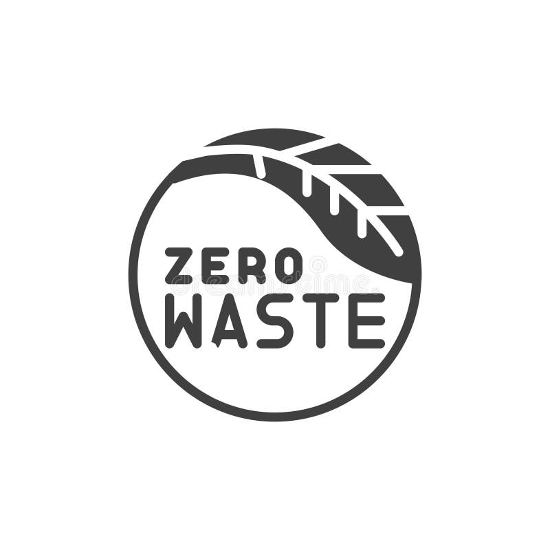 Zero waste vector icon stock vector. Illustration of circle - 305499975
