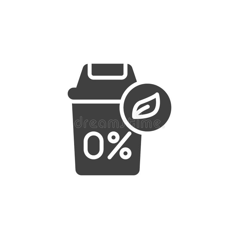 Zero waste line icon stock vector. Illustration of clipart - 264467588