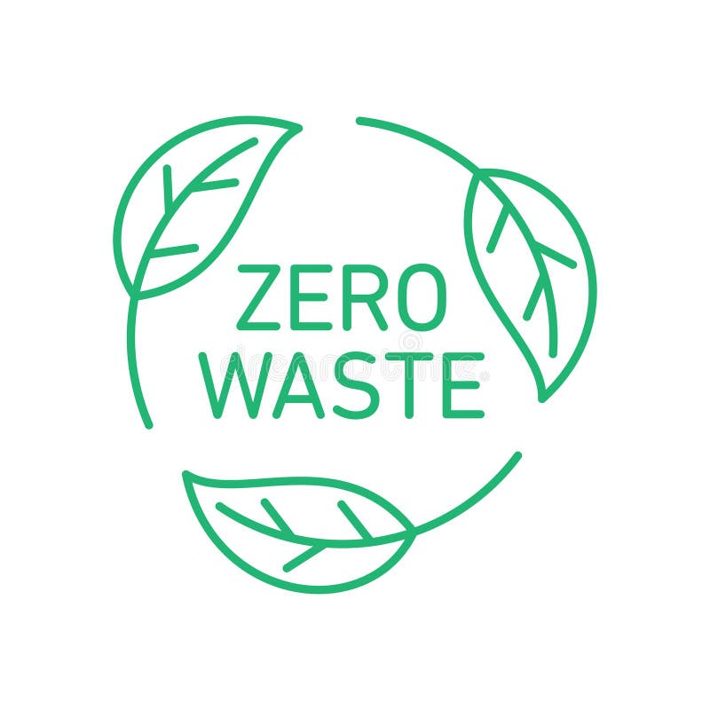 Zero Waste Vector Icon Stamp Badge Stock Vector - Illustration of icon ...