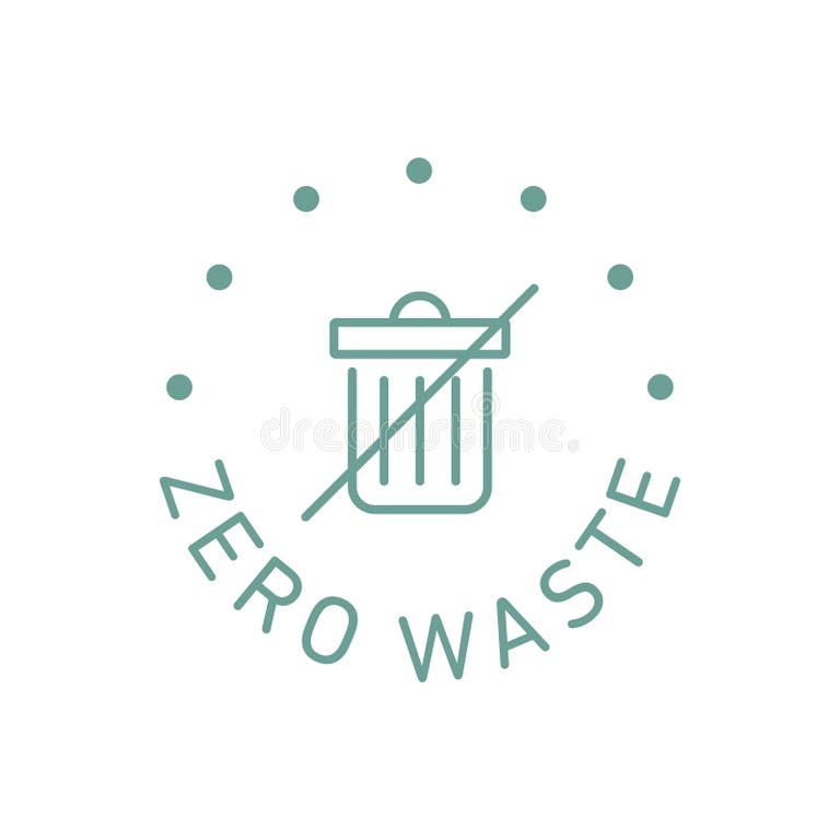 Zero Waste Vector Icon Stamp Badge Stock Vector - Illustration of earth ...